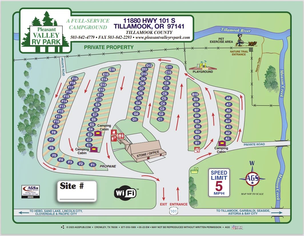 Oregon Coast RV Park Pleasant Valley RV Park in Tillamook OR 97141 Best ...